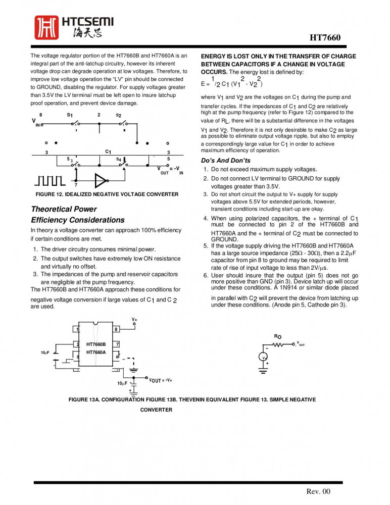 HT7660ARZ datasheet page 6