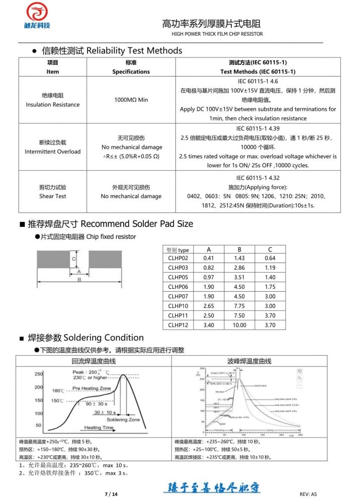 CHANGLONG datasheet page 7