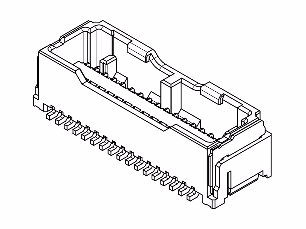 1.25mm Pitch, Micro-Lock Plus PCB Header, Dual Row, Vertical, Surface Mount, 0.76µm Gold Plating, Positive Lock, with Pick-and-Place Tape, 34 Circuits, Low-Halogen, Black for sale