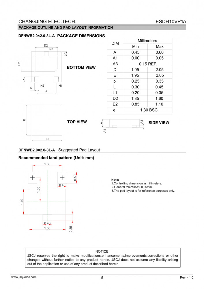 ESDH10VP1A datasheet page 5