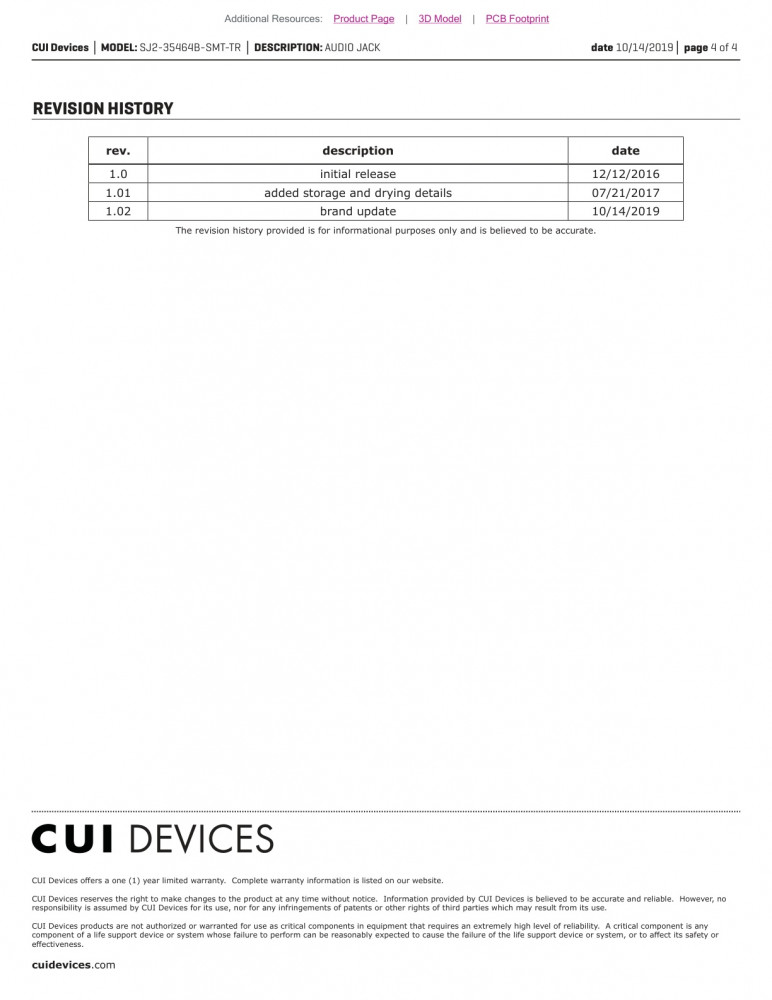 SJ2-35464B-SMT-TR technical document page 4