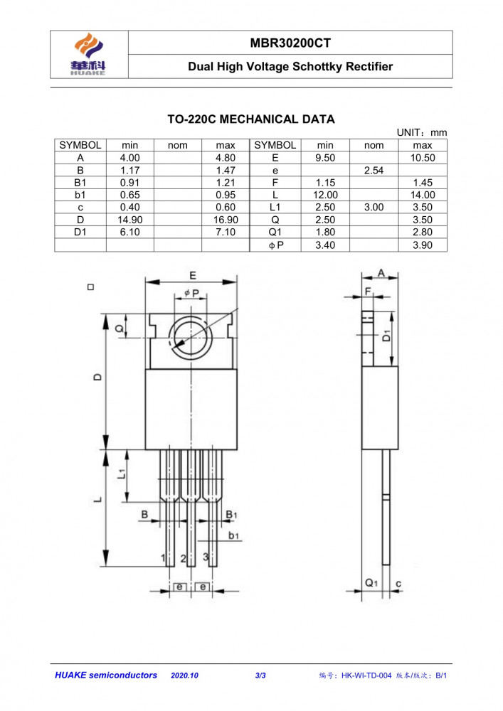 MBR30200CT datasheet page 3