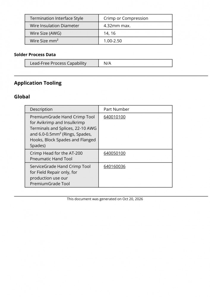 MOLEX 190730067 technical document page 3