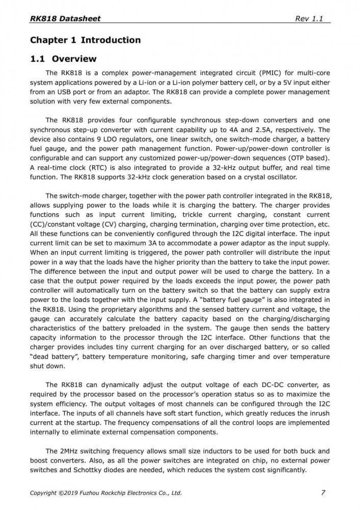 RK818 datasheet page 7