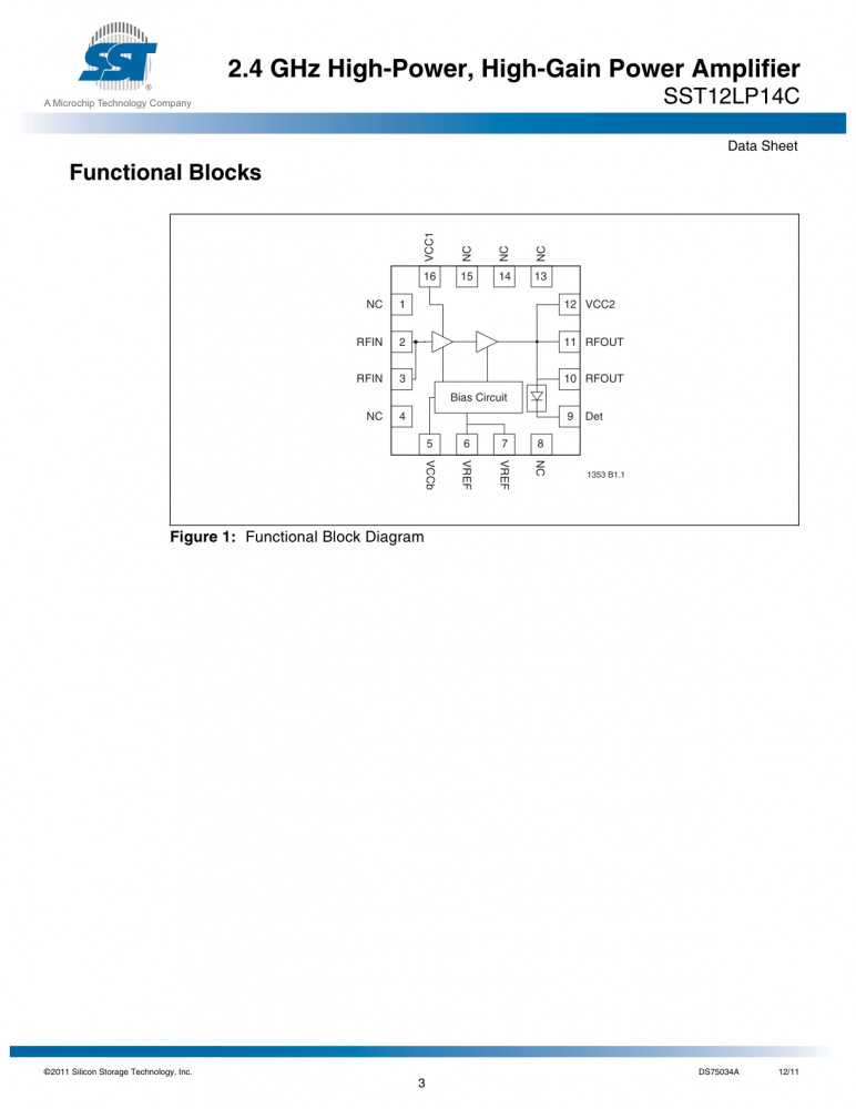SST12LP14C datasheet page 3