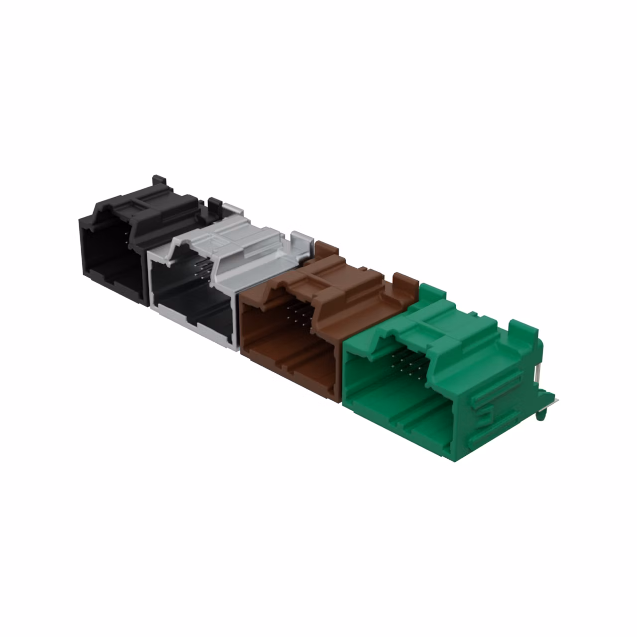 Stac64 4 Bay Right-Angle Headers, 76 Circuits, Bay A 16 Circuit Signal Header, Polarization A; Bay B 20 Circuit Signal Header, Polarization B; Bay C 20 Circuit Signal Header, Polarization C; Bay D 20 Circuit Signal Header, Polarization D, Tray for sale