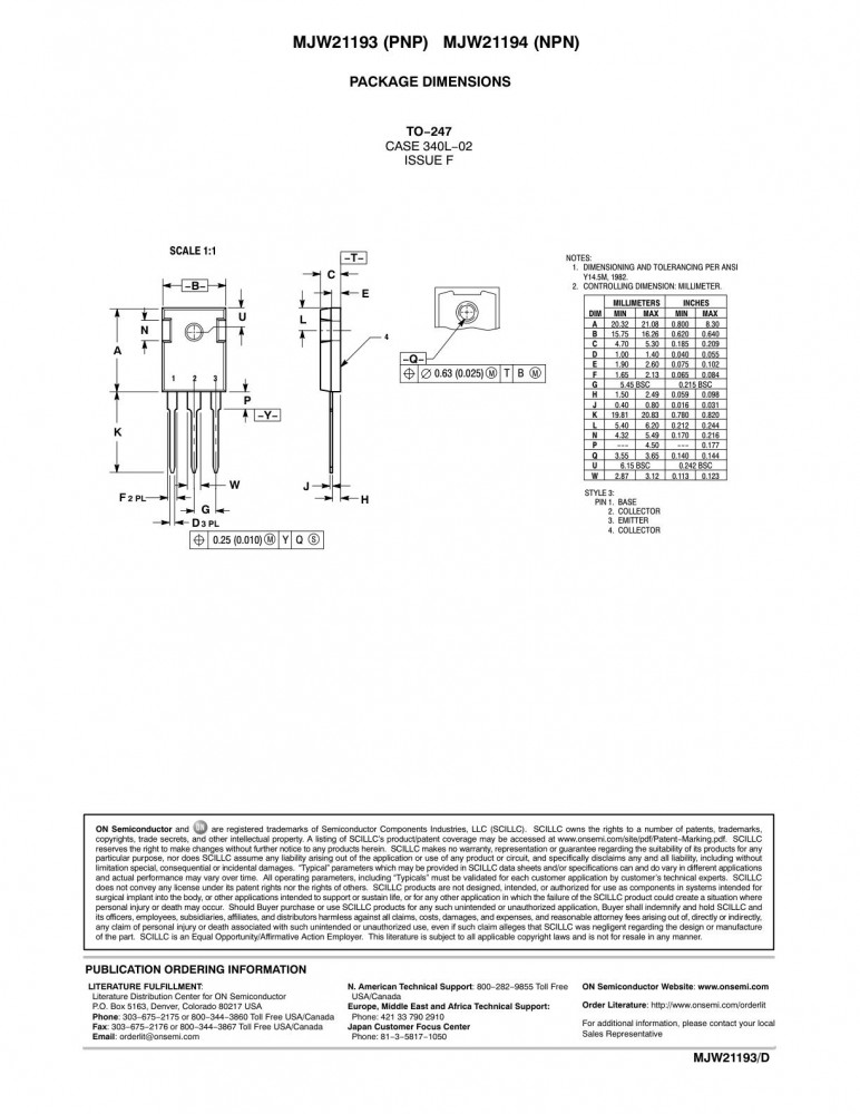 MJW21193 datasheet page 7