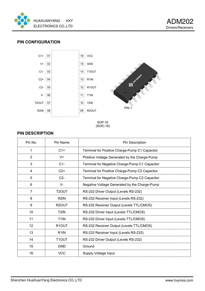 ADM202-HXY datasheet page 2