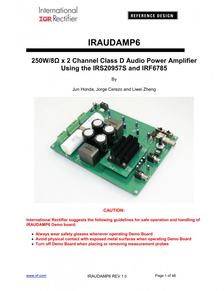 IRAUDAMP6 documentation page 1