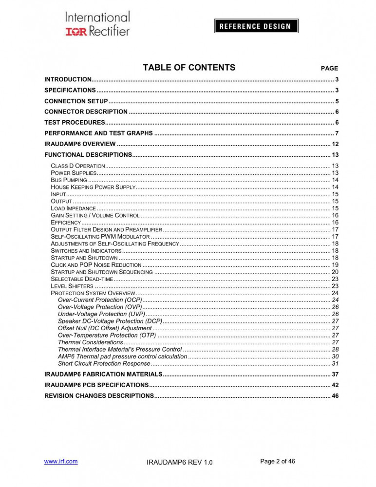 IRAUDAMP6 documentation page 2