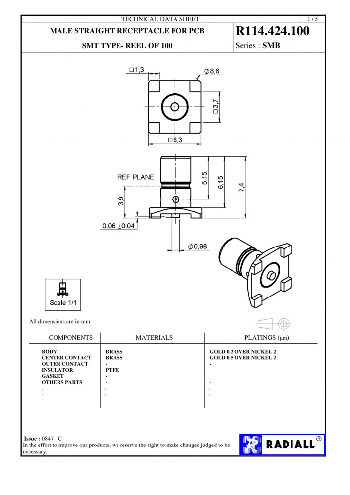 R114424100 technical document page 1