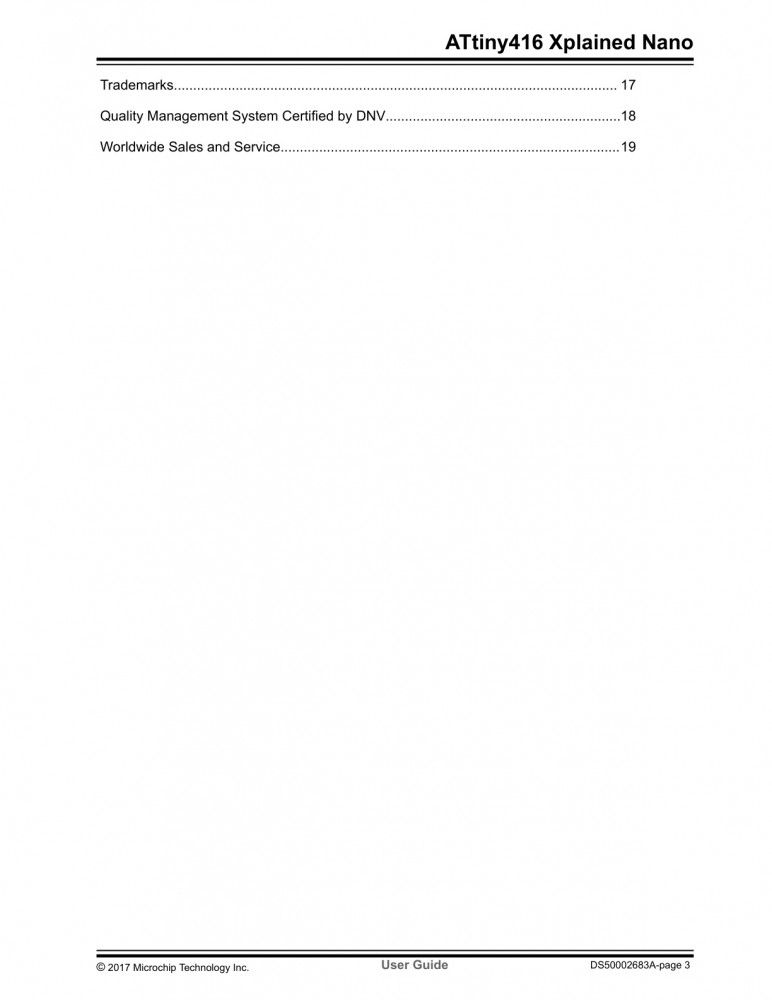 ATtiny416 Xplained Nano document page 3