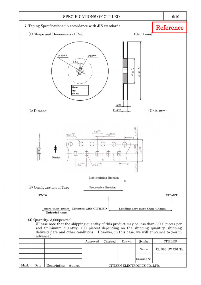 CL-963-1W-C01-TS datasheet page 6