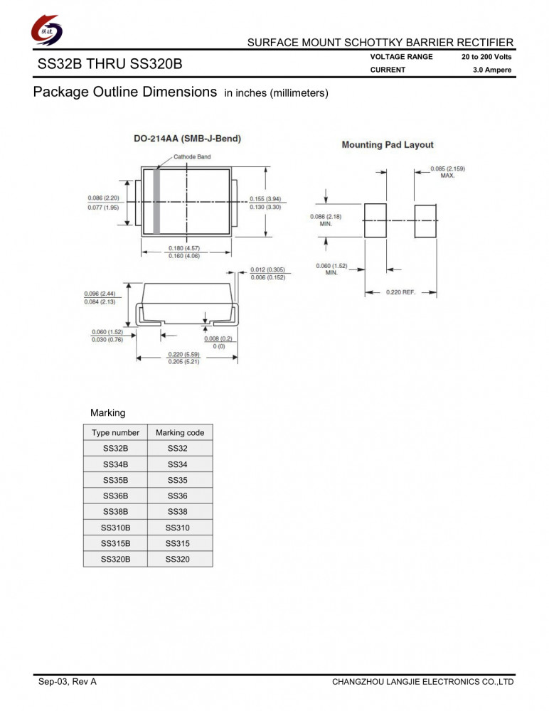 SS310B datasheet page 3