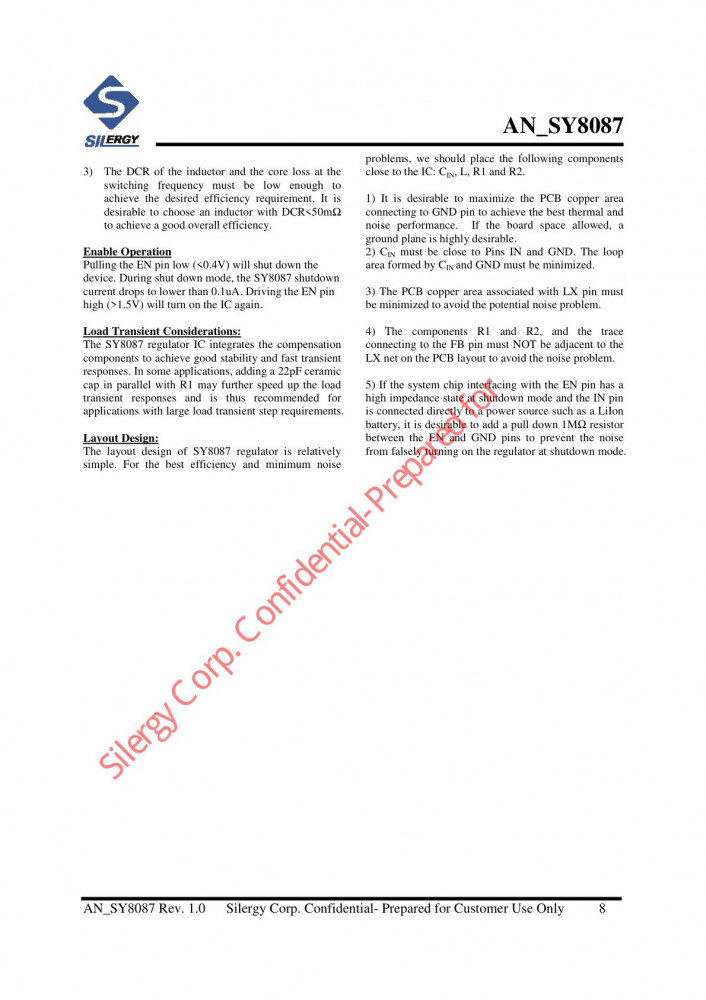 SY8087AAC datasheet page 8