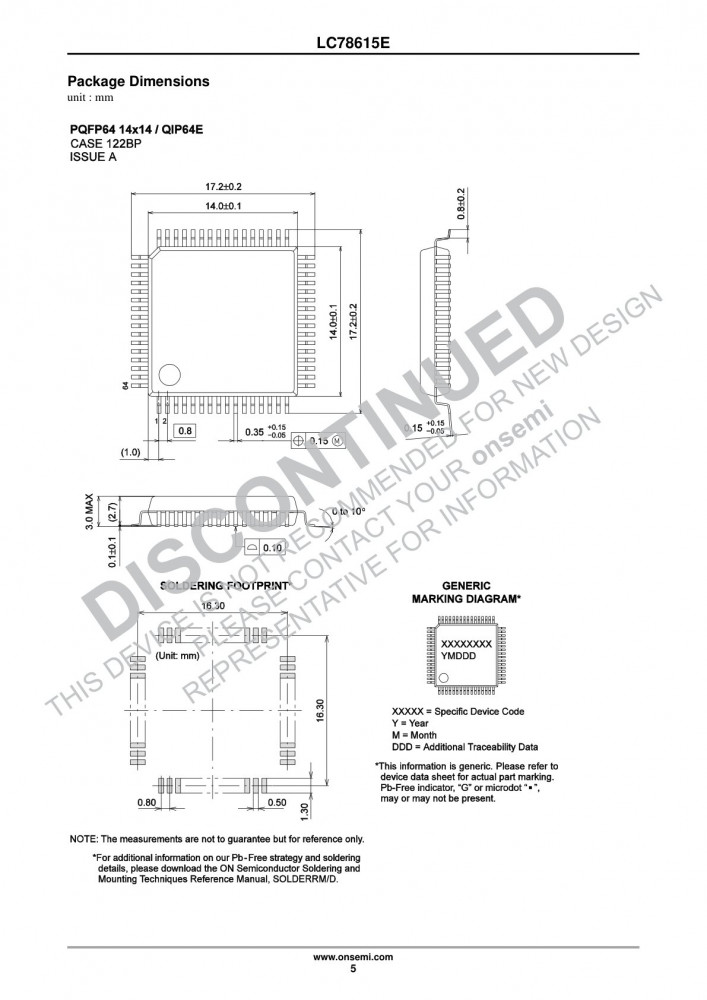 LC78615E datasheet page 5