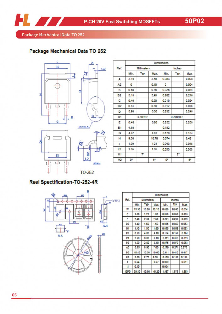 HL 50P02 datasheet page 5