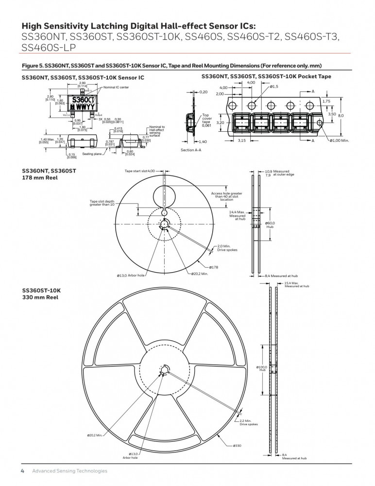 Honeywell SS460S datasheet page 4