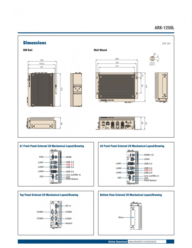 ARK-1250L product documentation page 2