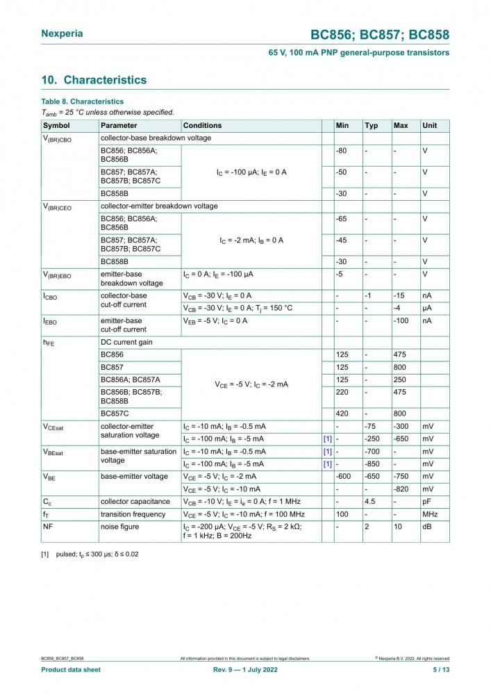 BC856B datasheet page 5