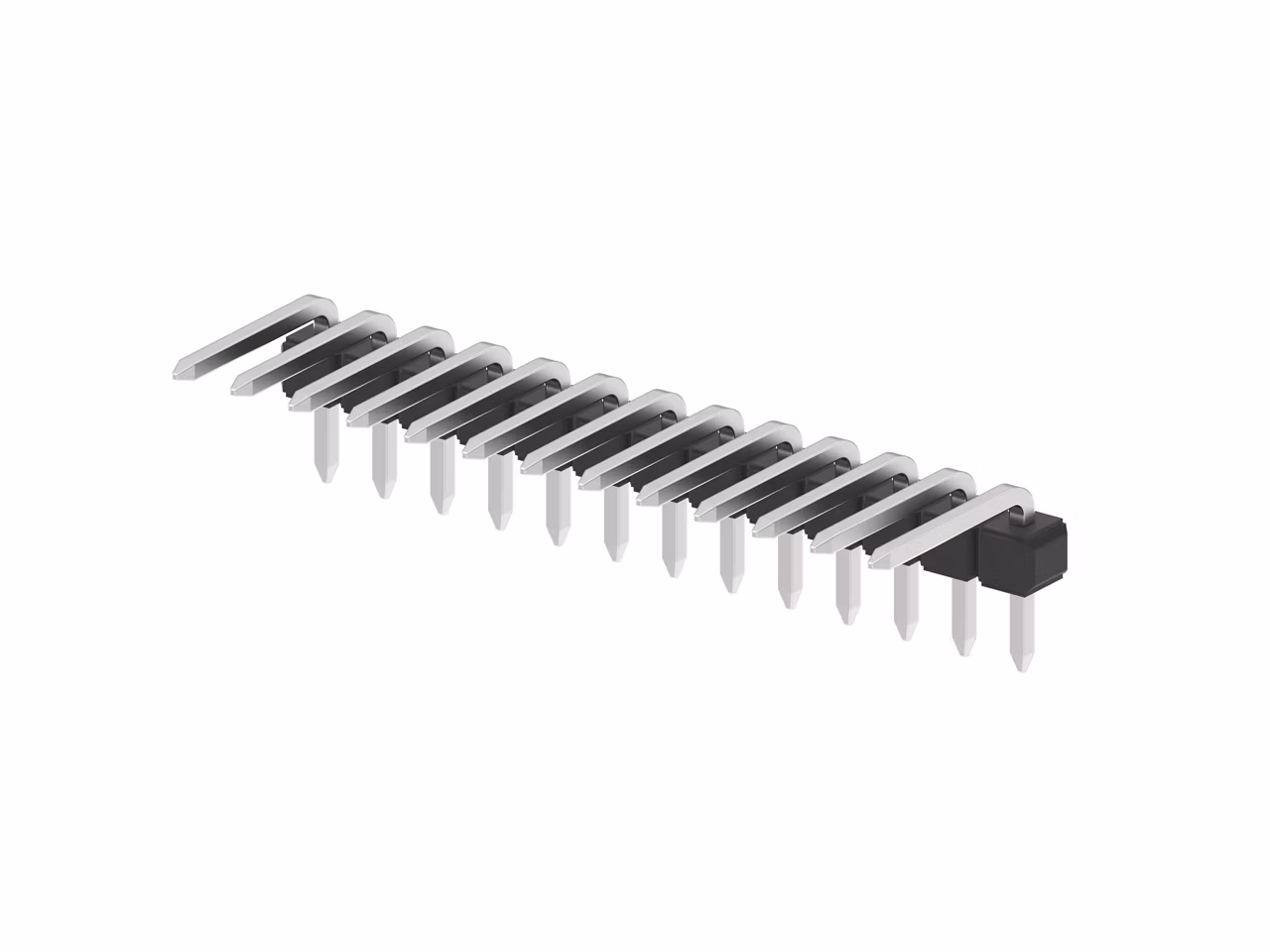 KK 254 Breakaway Header, Right-Angle, 13 Circuits, Tin (Sn) Plating, Mating Pin Length 9.17mm, Bag for sale