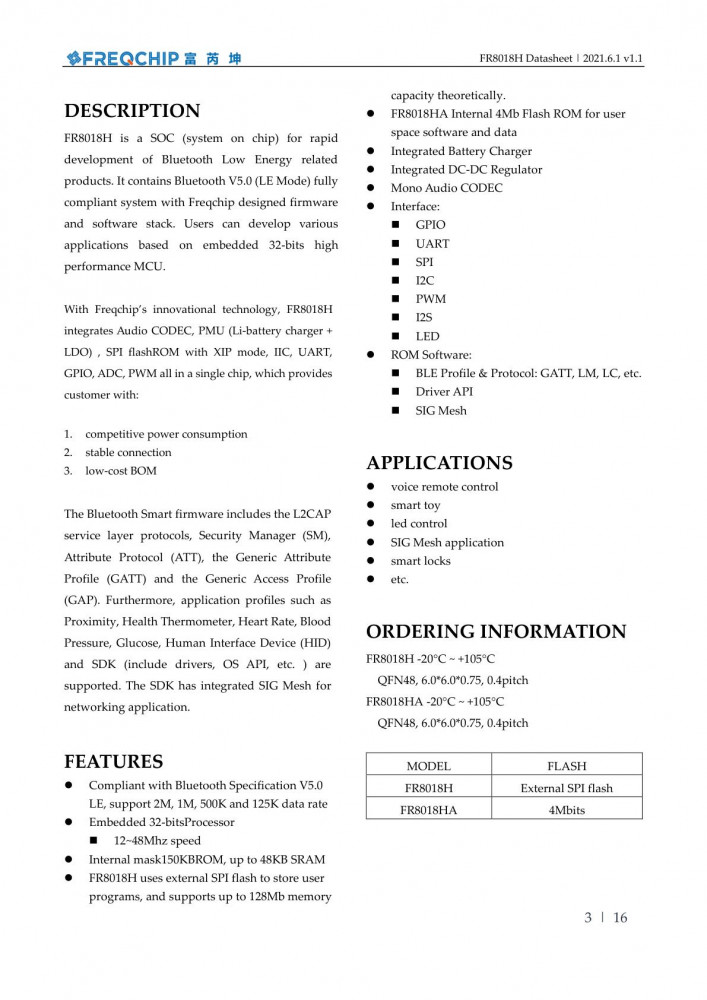 FR8018H datasheet page 3
