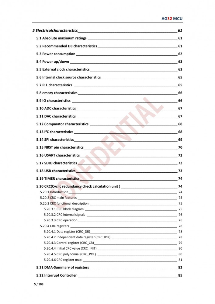 Datasheet preview page 5