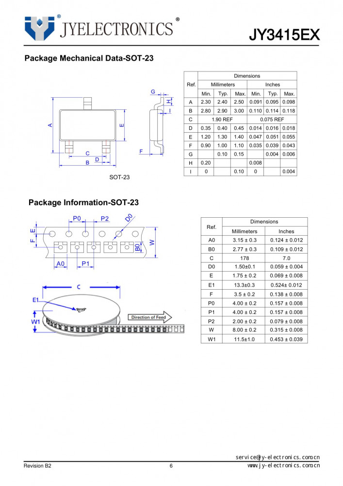 JY3415EX datasheet page 6