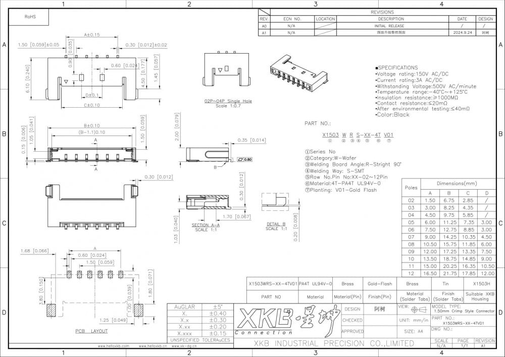 X1503WRS-06-4TV01 technical drawing