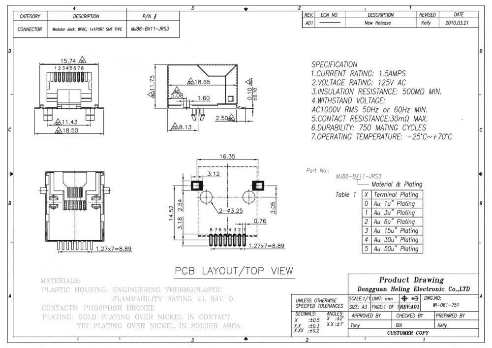 MJ88-B211-JRS3 technical drawing preview