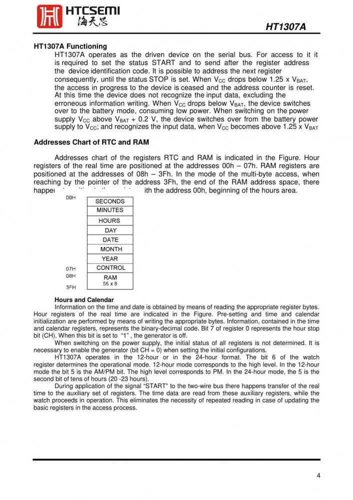 HT1307ARZ technical document page 4