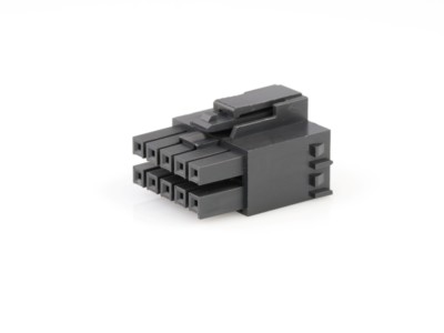 Ultra-Fit Tangless Receptacle Housing, 3.50mm Pitch, Dual Row, 10 Circuits, Black, Glow-Wire Capable for sale