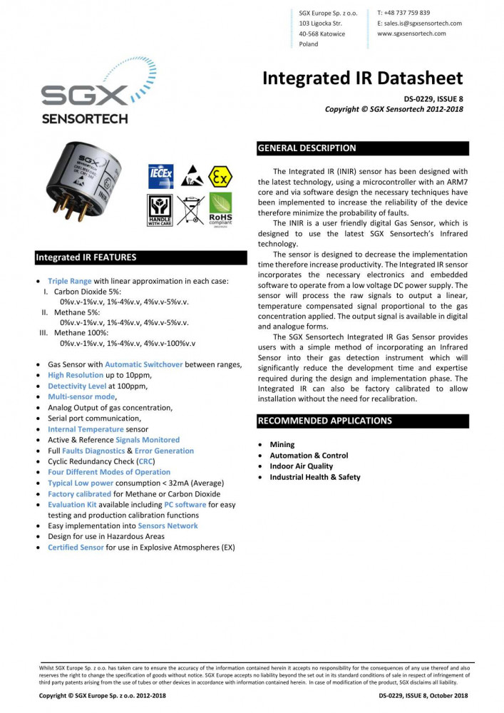 INIR datasheet page 1