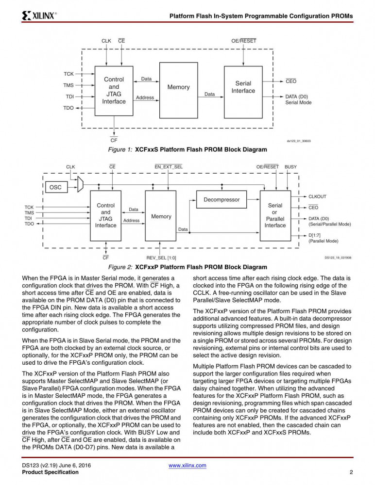 XCF08P datasheet page 2