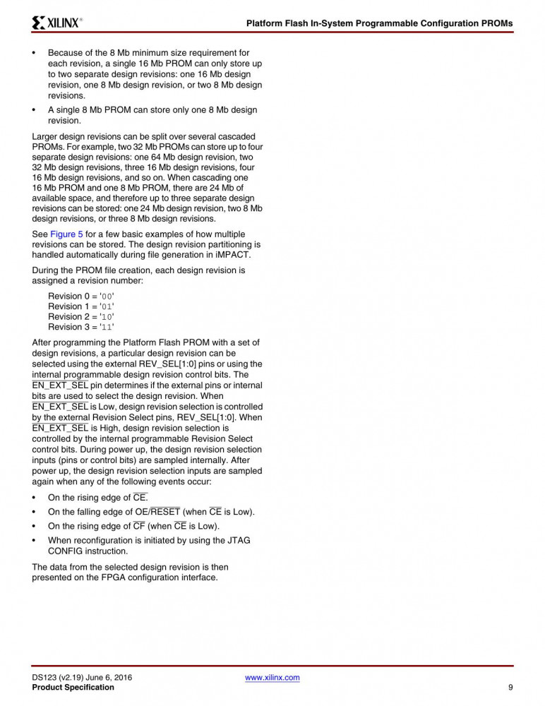 XCF08P datasheet page 9