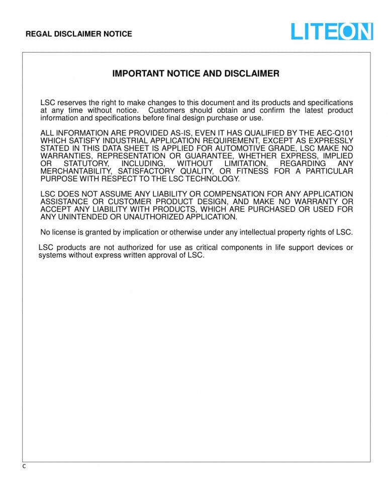 T16M5T600B datasheet page 7