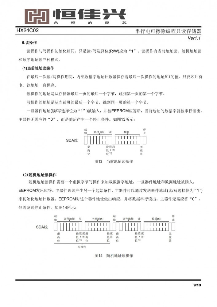 HX24C02P datasheet page 9