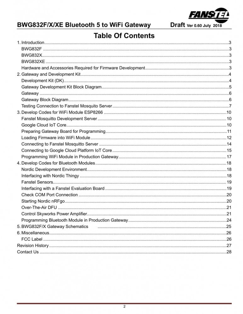 DK-BWG832F technical document page 2