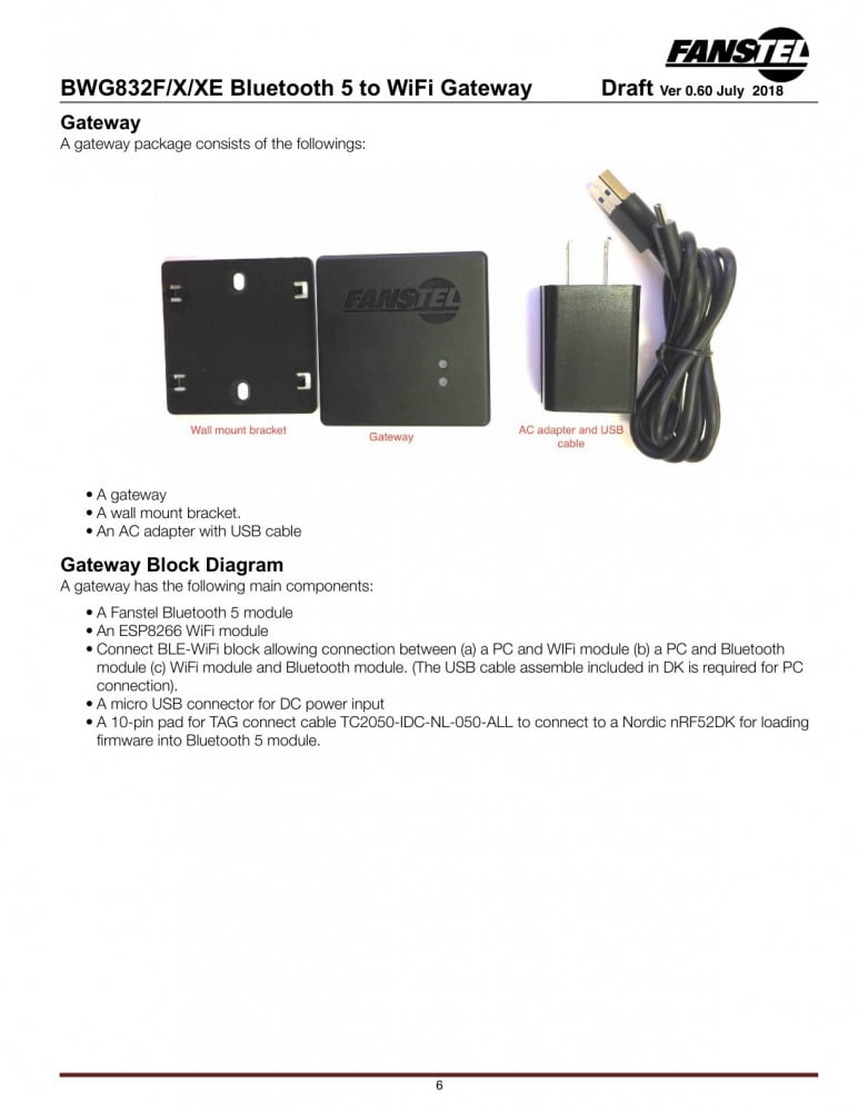 DK-BWG832F technical document page 6