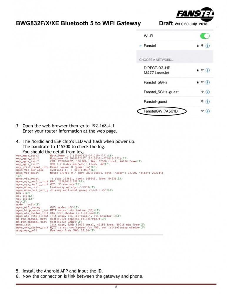 DK-BWG832F technical document page 8