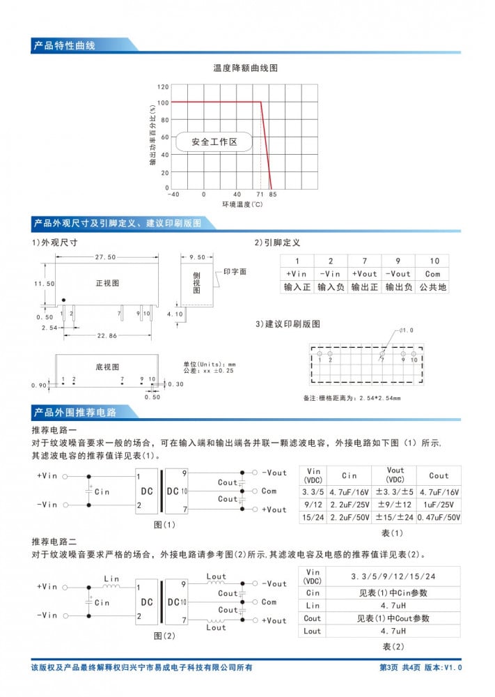 IA2409S-2W datasheet page 3