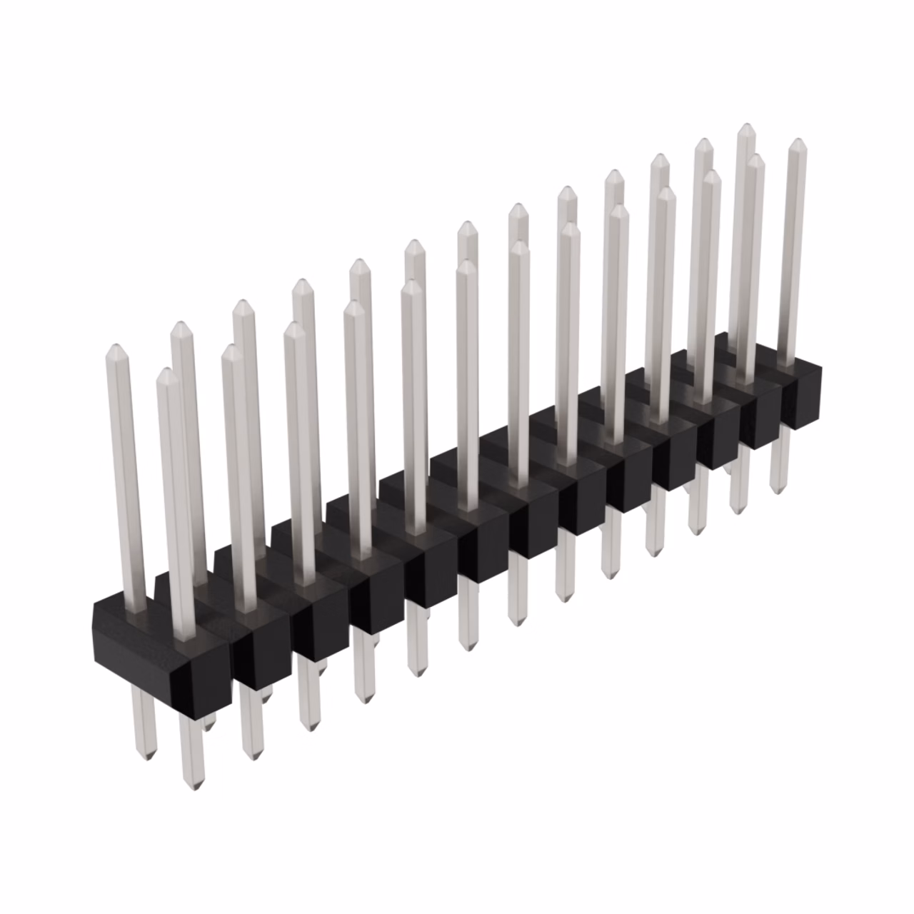 C-Grid Breakaway PCB Header, 2.54mm Pitch, Through Hole, Dual Row, Vertical, High Temperature, 26 Circuits, Tin (Sn) Plating, 3.56mm PC Tail Length for sale