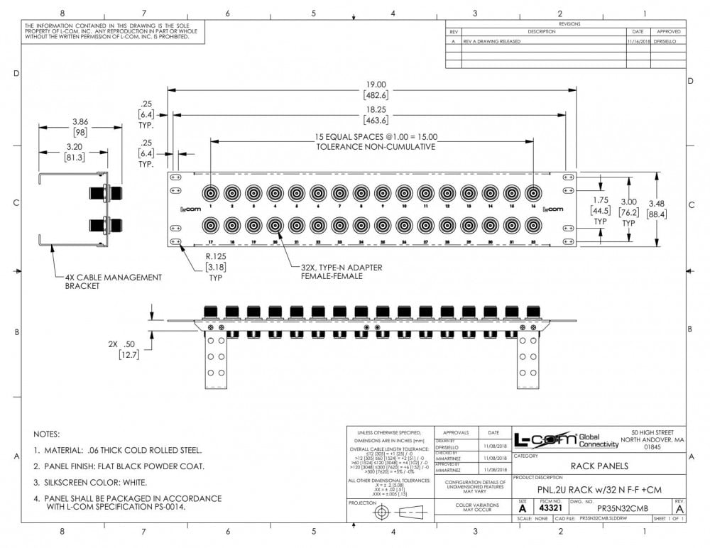 L-com PR35N32CMB technical document preview