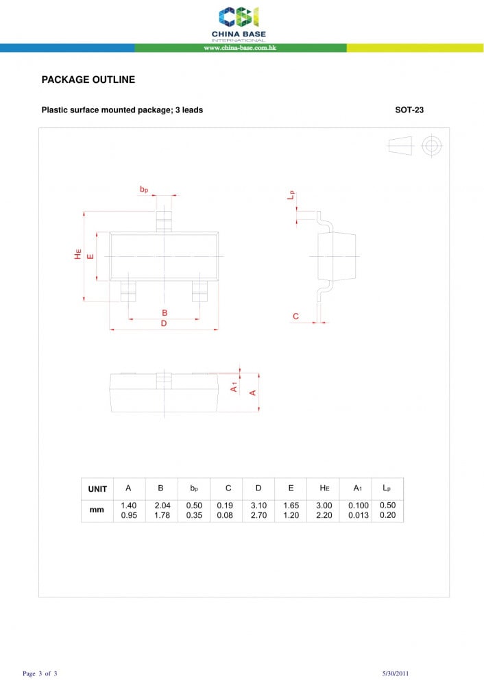 CBI S8050 datasheet page 3