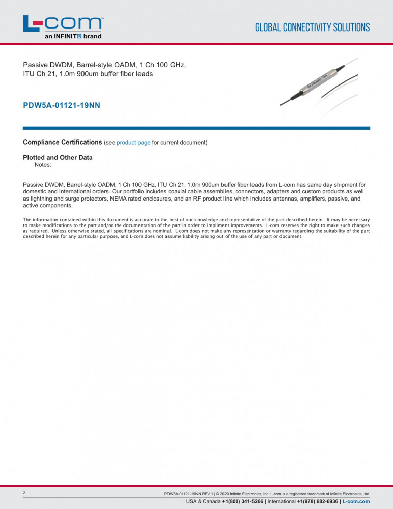 PDW5A-01121-19NN product datasheet page 2