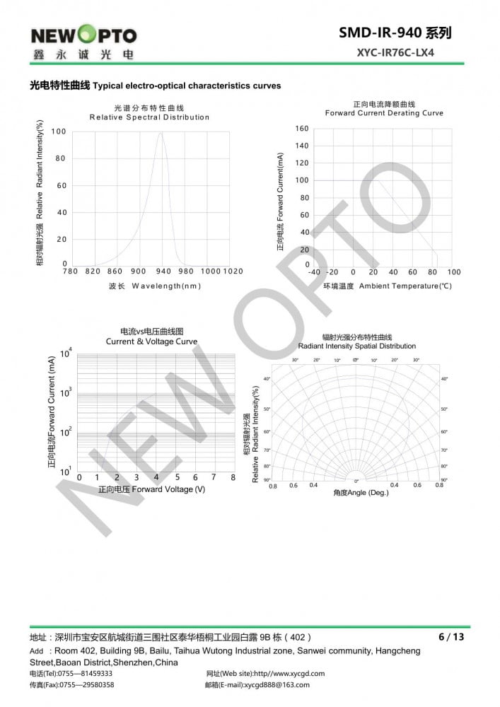 XYC-IR76C-LX4 specification page 6