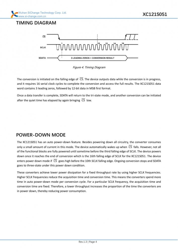XC121S051 datasheet page 4