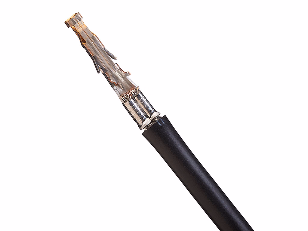 Pre-Crimped Lead Sabre Male-to-Sabre Male, Tin (Sn) Plating, 150.00mm Length, 16 AWG, Black