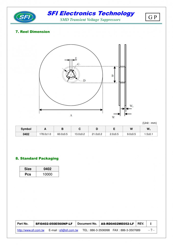 SFI0402-050E560NP-LF approval sheet page 7