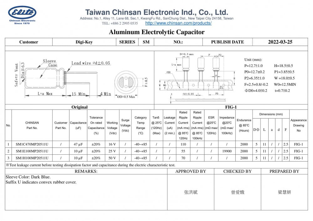 Chinsan SM series datasheet page 5